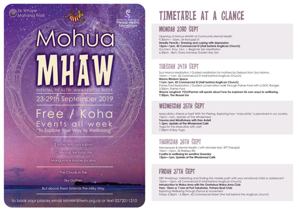 MHAW 2019 - Te Whare Mahana